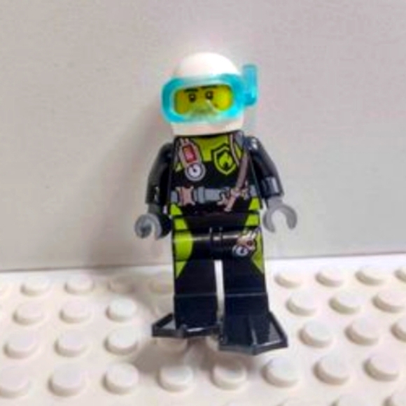 Lego | Toys | Lego Scuba Diver Firefighter Rescue Minifigure | Poshmark